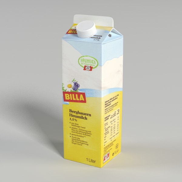 Milchpackung 3D-Modell - TurboSquid 918732
