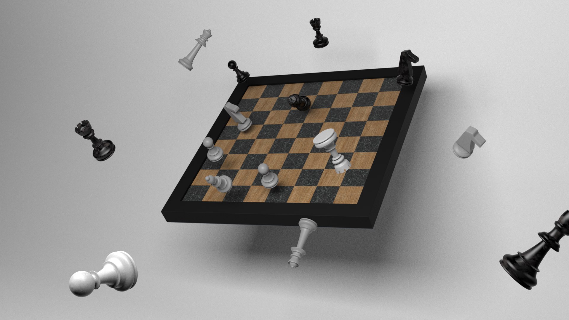 Chess and checkerboard model - TurboSquid 1782148