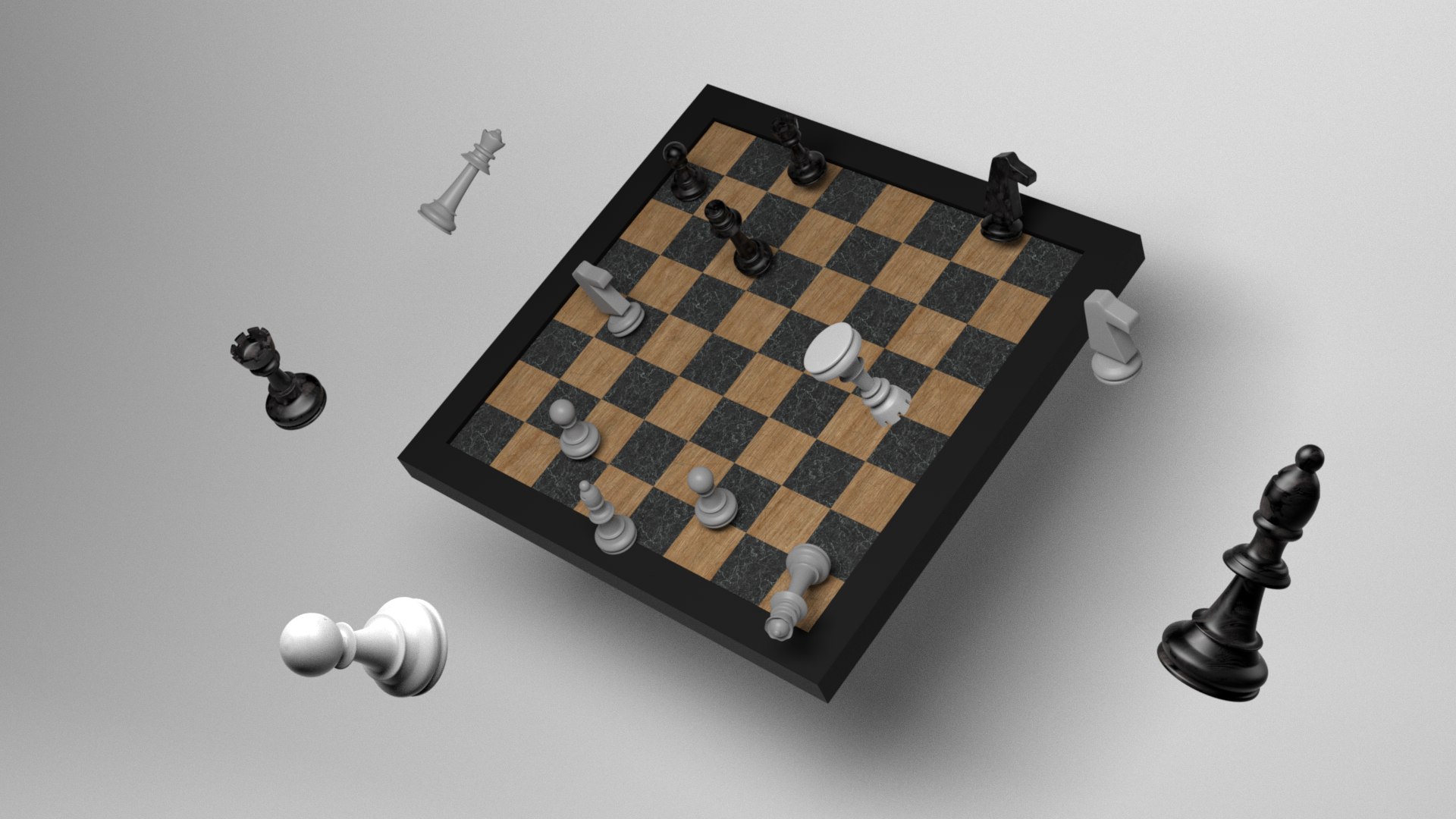 Chess and checkerboard model - TurboSquid 1782148