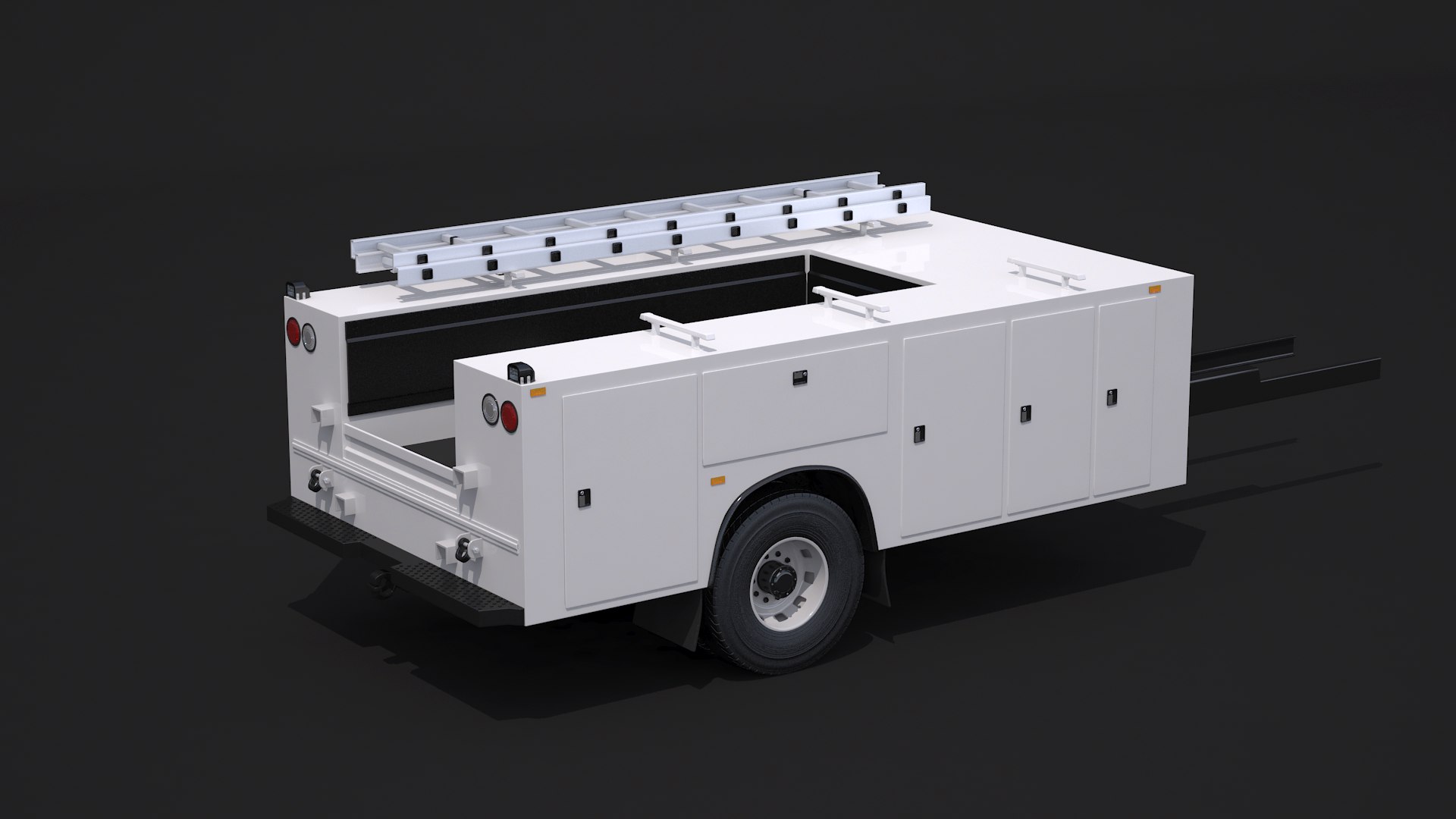 3D Model Service Truck Body Shell - TurboSquid 1474294