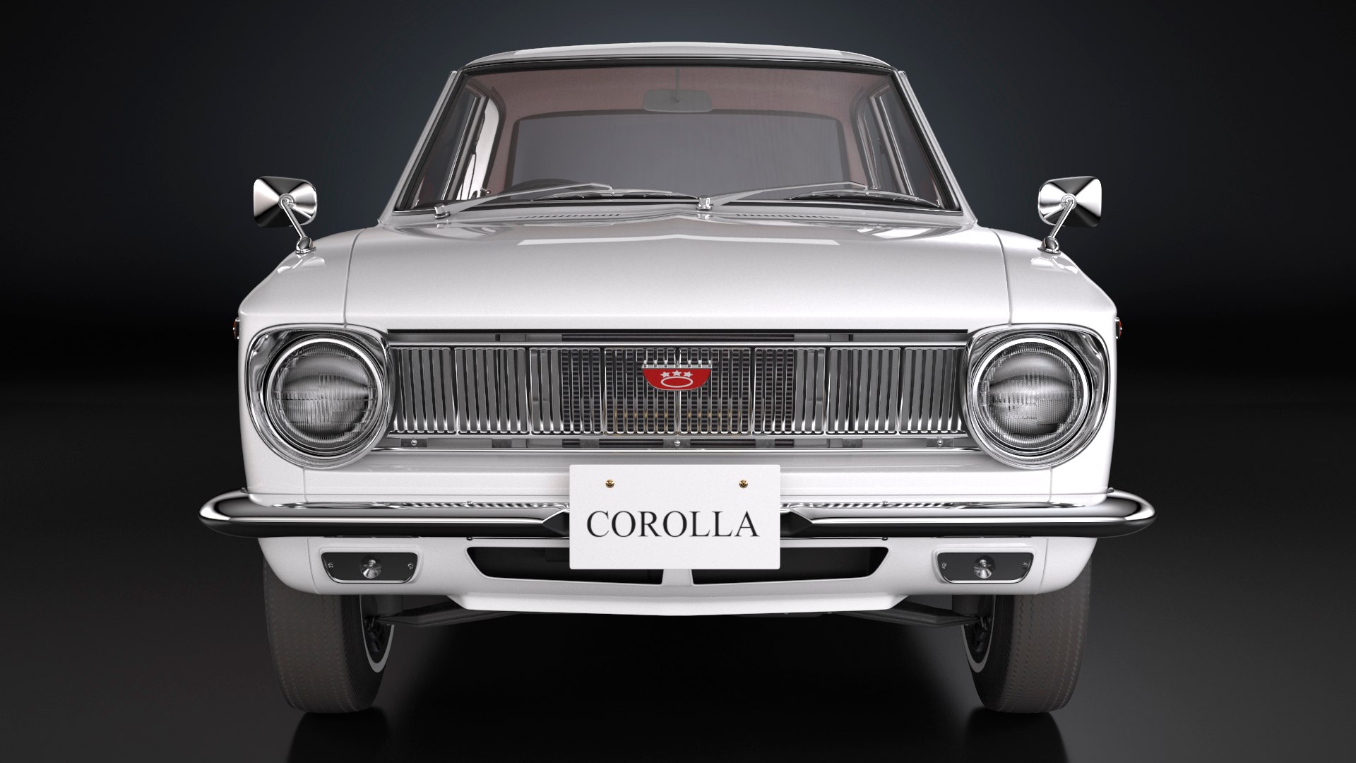 3D model 1st Generation Toyota Corolla E10 1966 White - TurboSquid 2128316