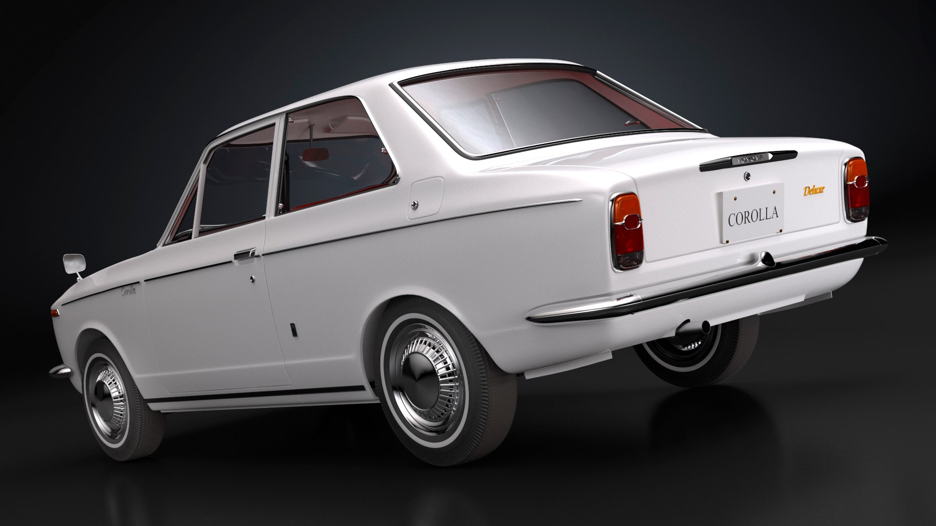 3D model 1st Generation Toyota Corolla E10 1966 White - TurboSquid 2128316