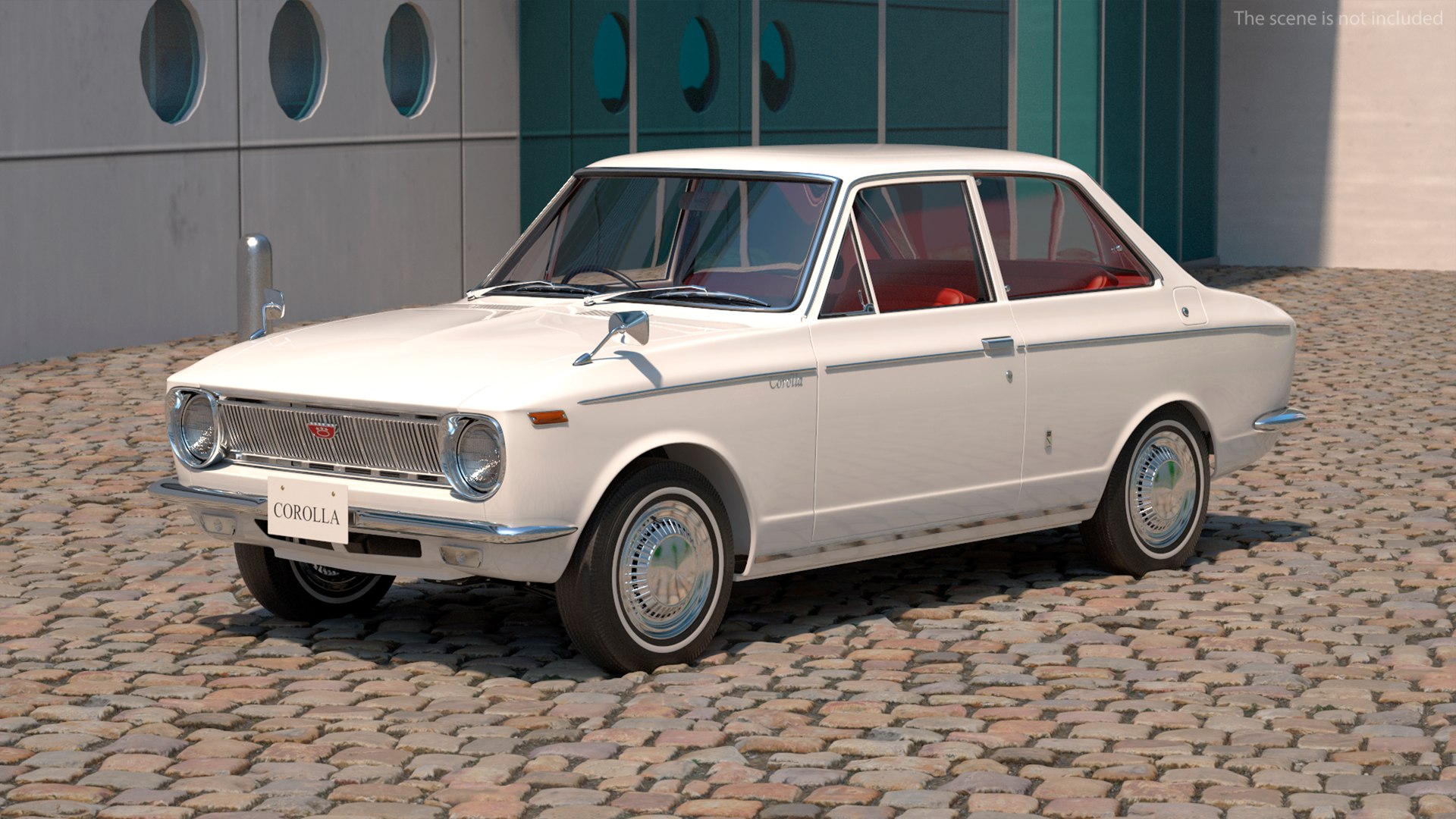3D model 1st Generation Toyota Corolla E10 1966 White - TurboSquid 2128316