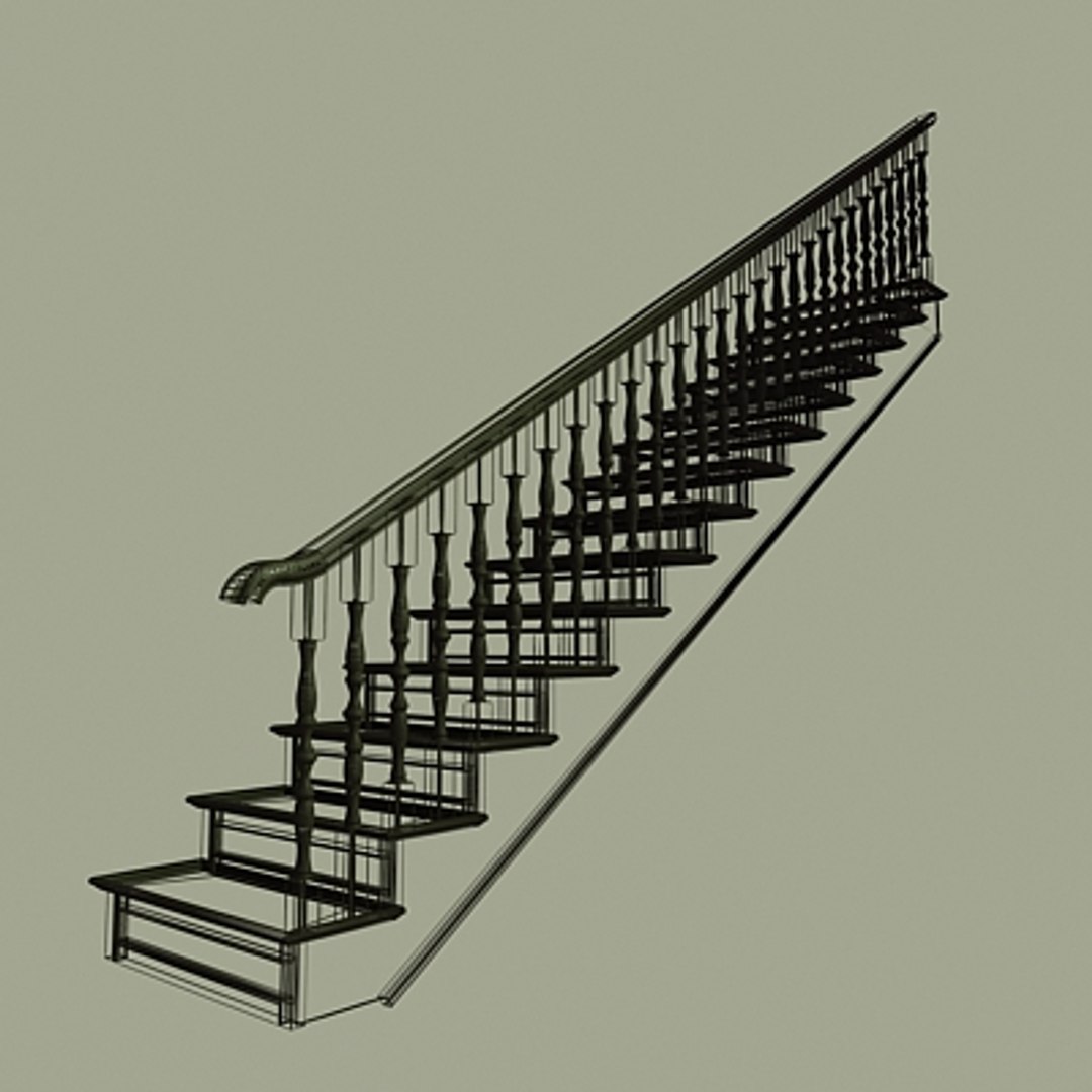 Staircase Railing 3d Max