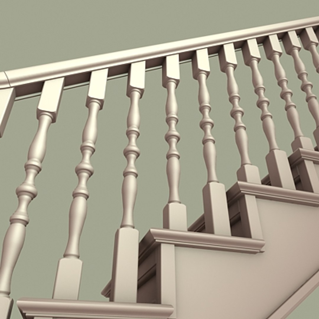 Staircase Railing 3d Max