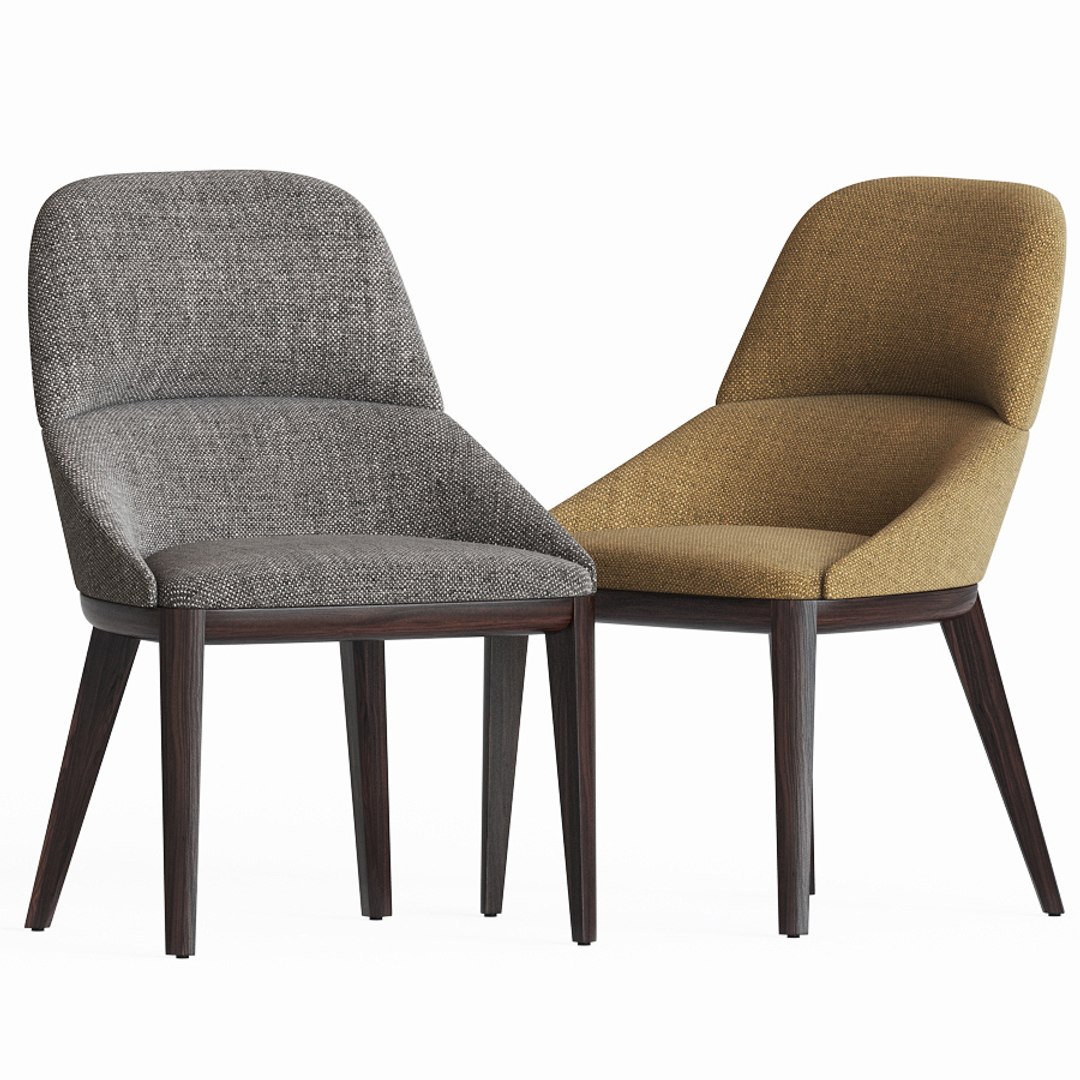 Queen dining chair bontempi 3D model - TurboSquid 1620245