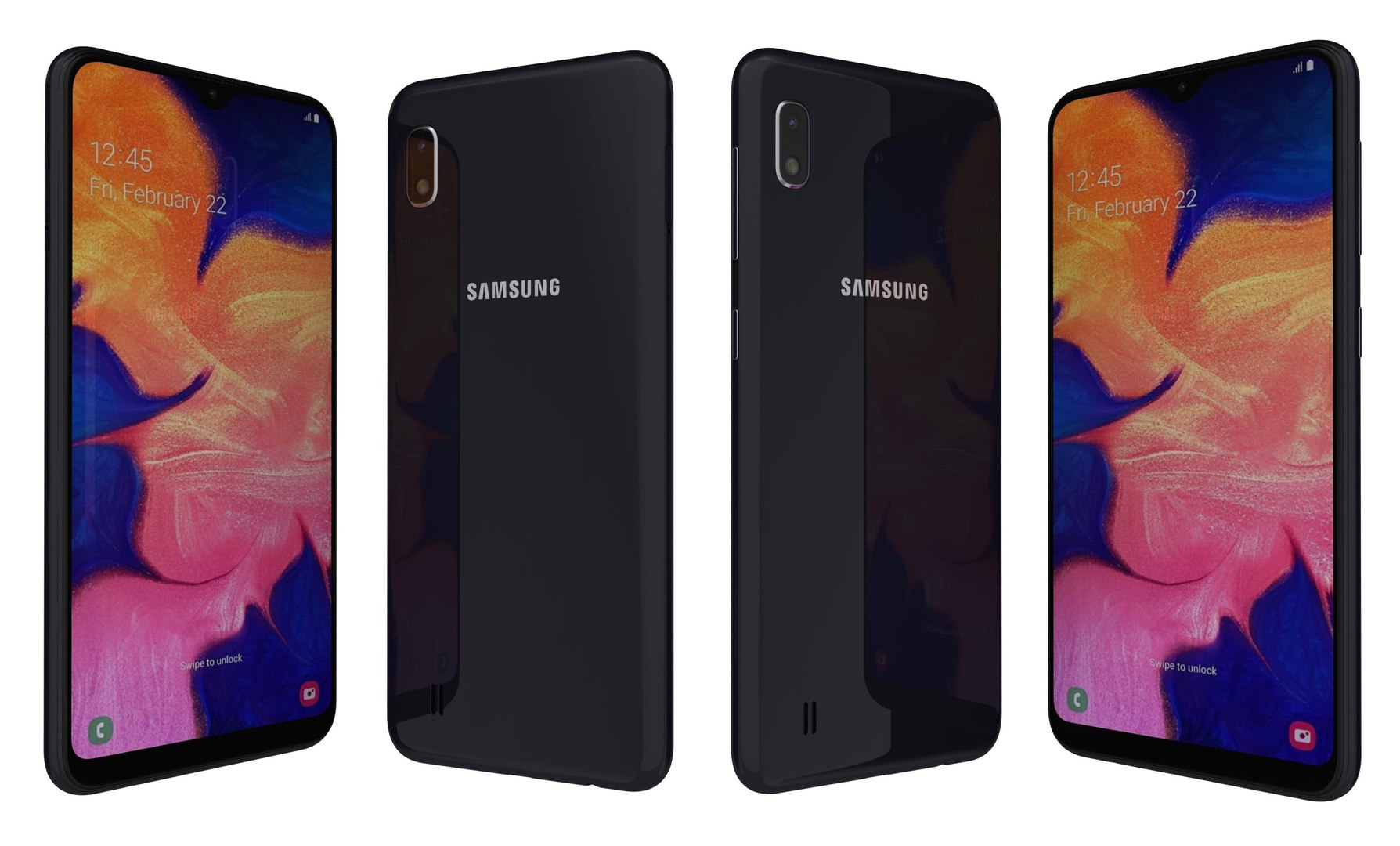 3D Samsung Galaxy A10 Colors Model - TurboSquid 1406503