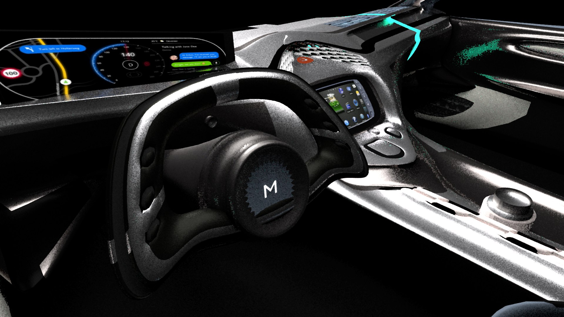 Dashboard Concept 2 3D Model - TurboSquid 2002787