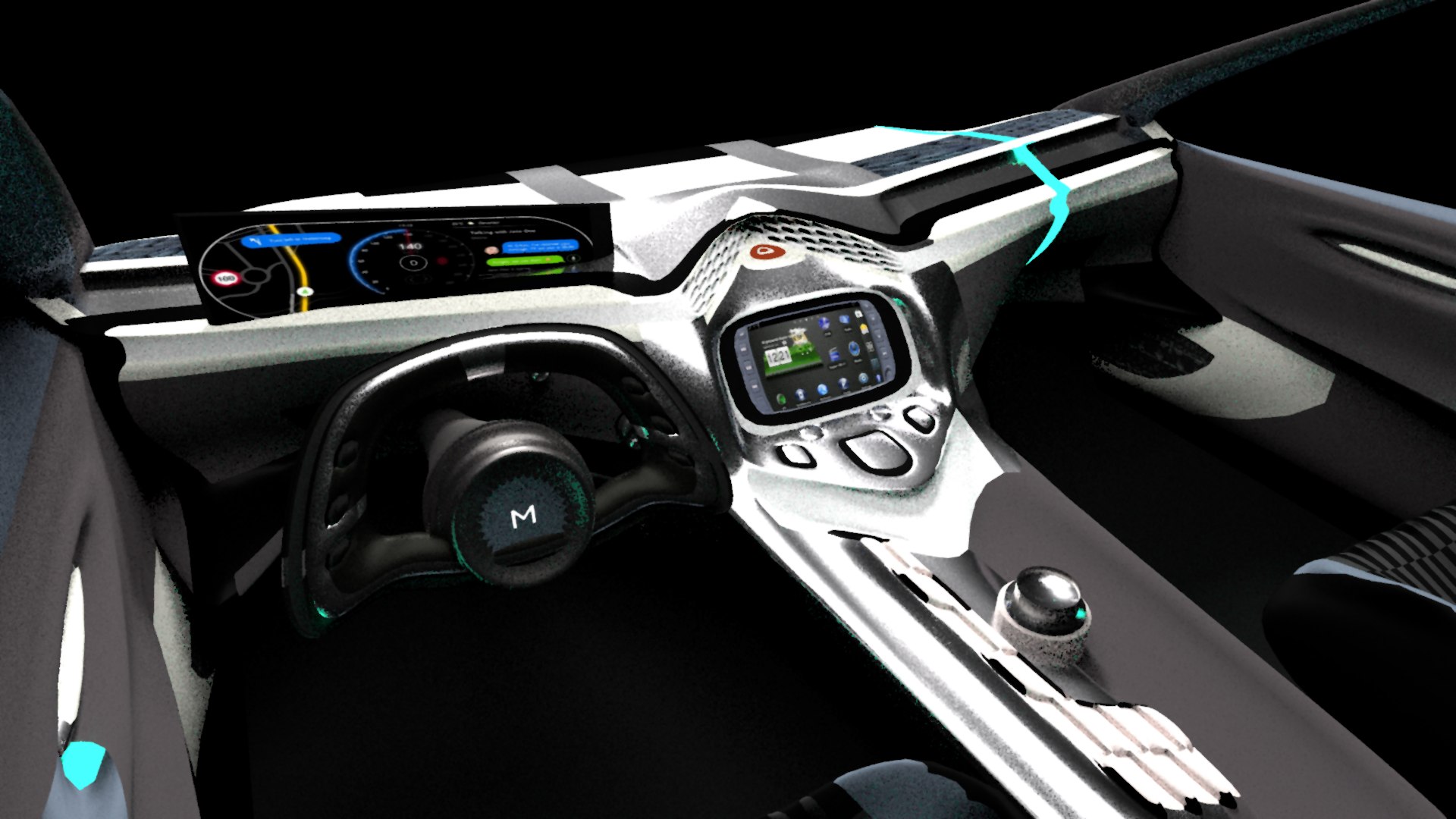 Dashboard Concept 2 3D Model - TurboSquid 2002787