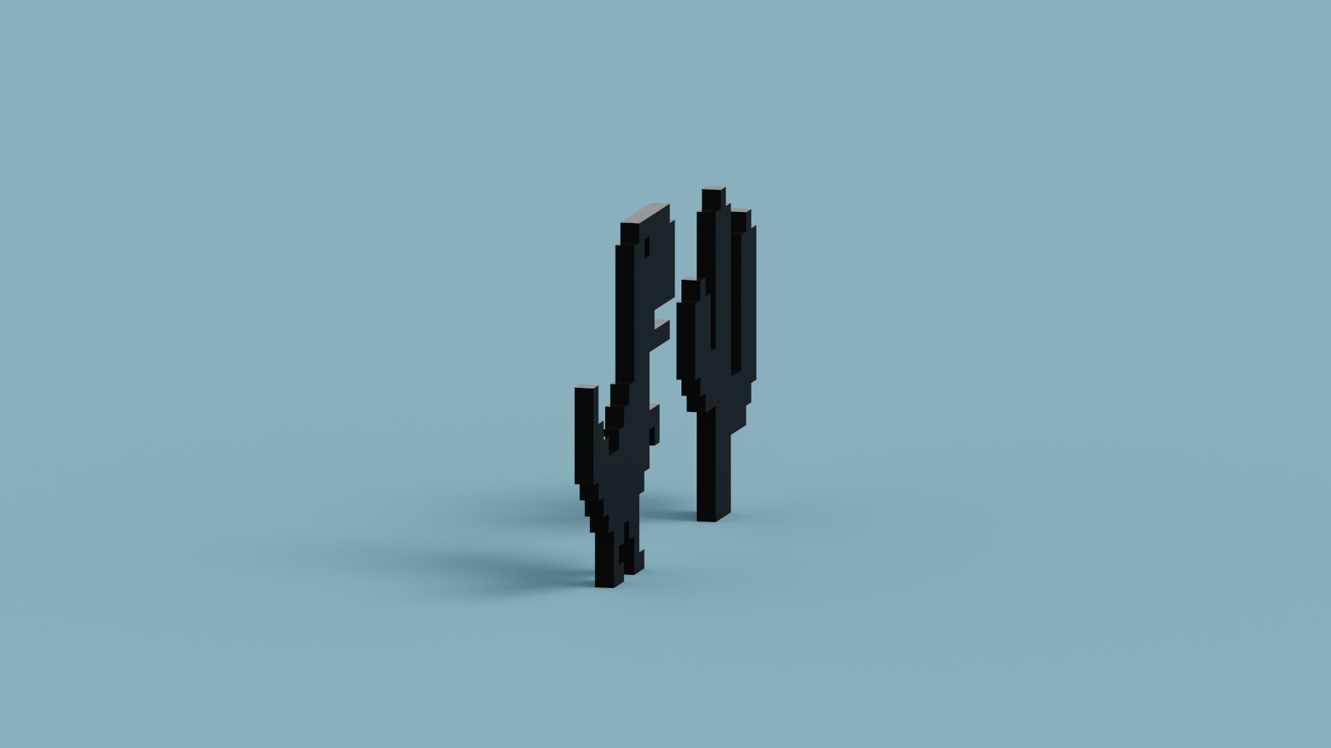 3D Pixel Dinosaur Model - TurboSquid 1937551