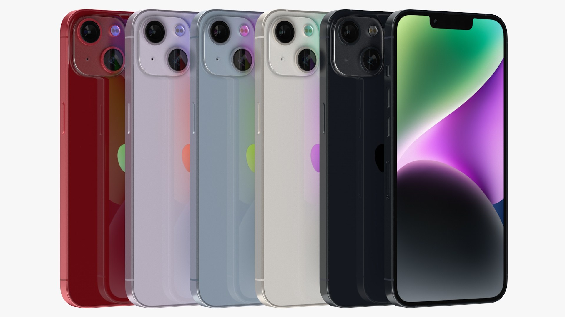 3D model Apple iPhone 14 Plus All Colors - TurboSquid 1956439