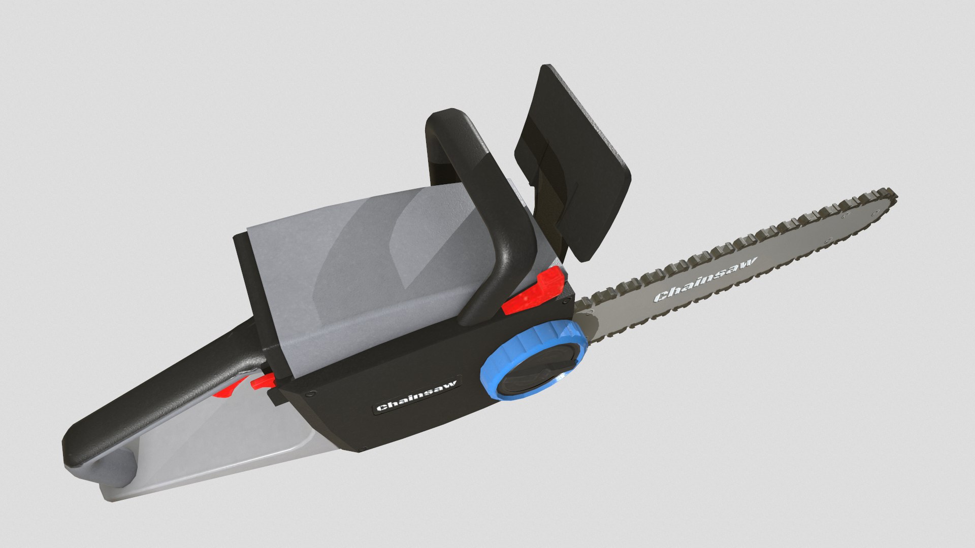 3D Chainsaw Machine Low Poly Model - TurboSquid 2397126