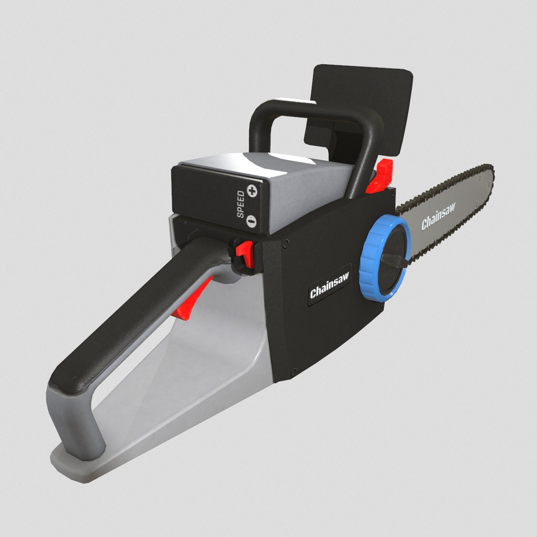 3D Chainsaw Machine Low Poly Model - TurboSquid 2397126