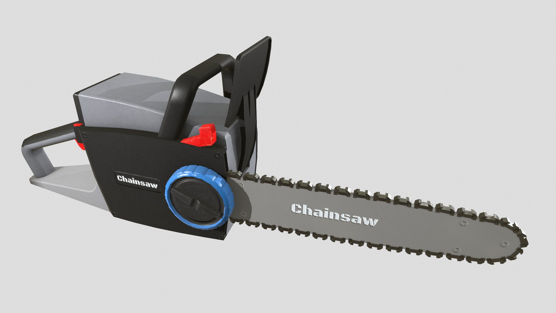 3D Chainsaw Machine Low Poly Model - TurboSquid 2397126