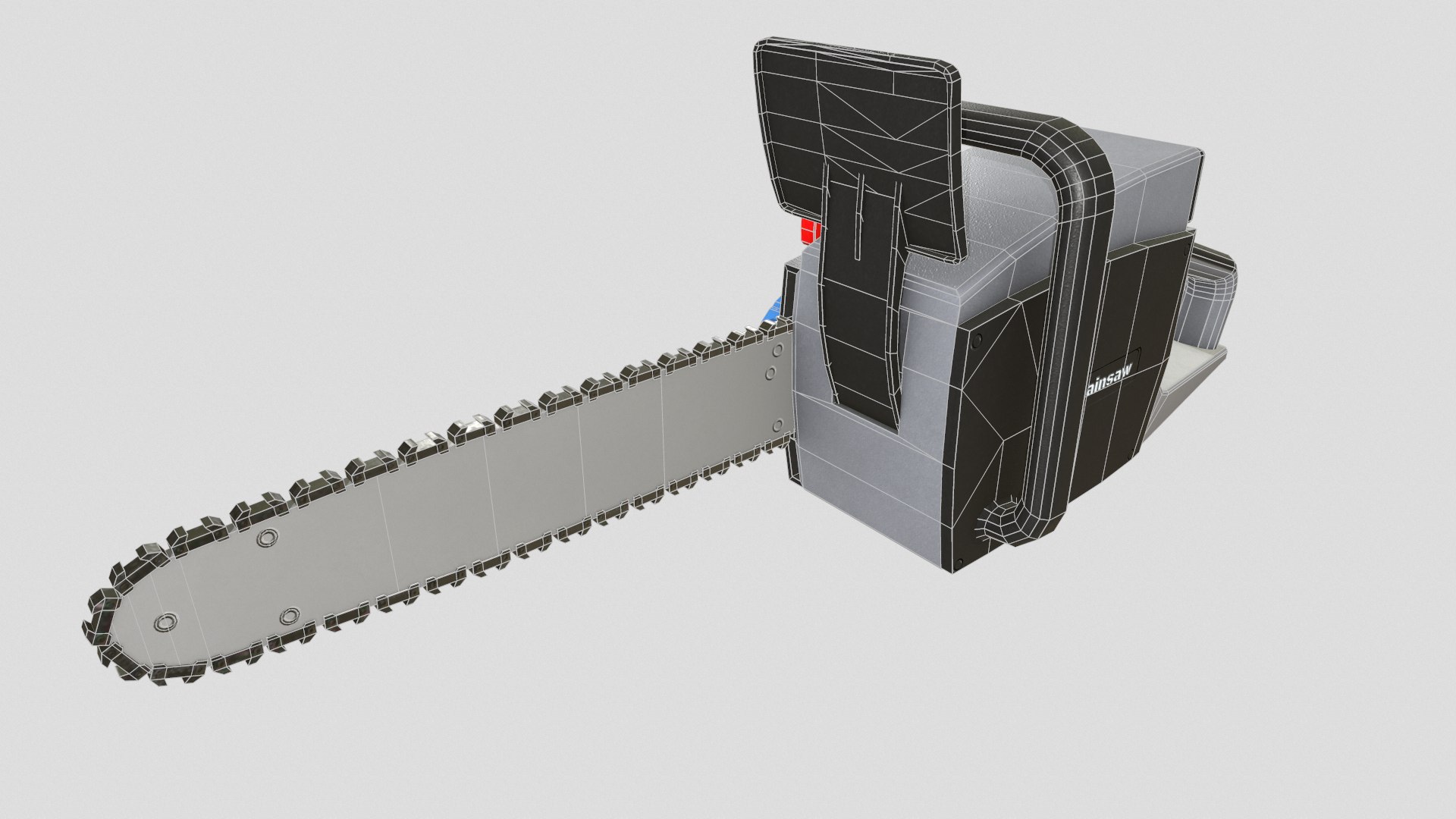 3D Chainsaw Machine Low Poly Model - TurboSquid 2397126