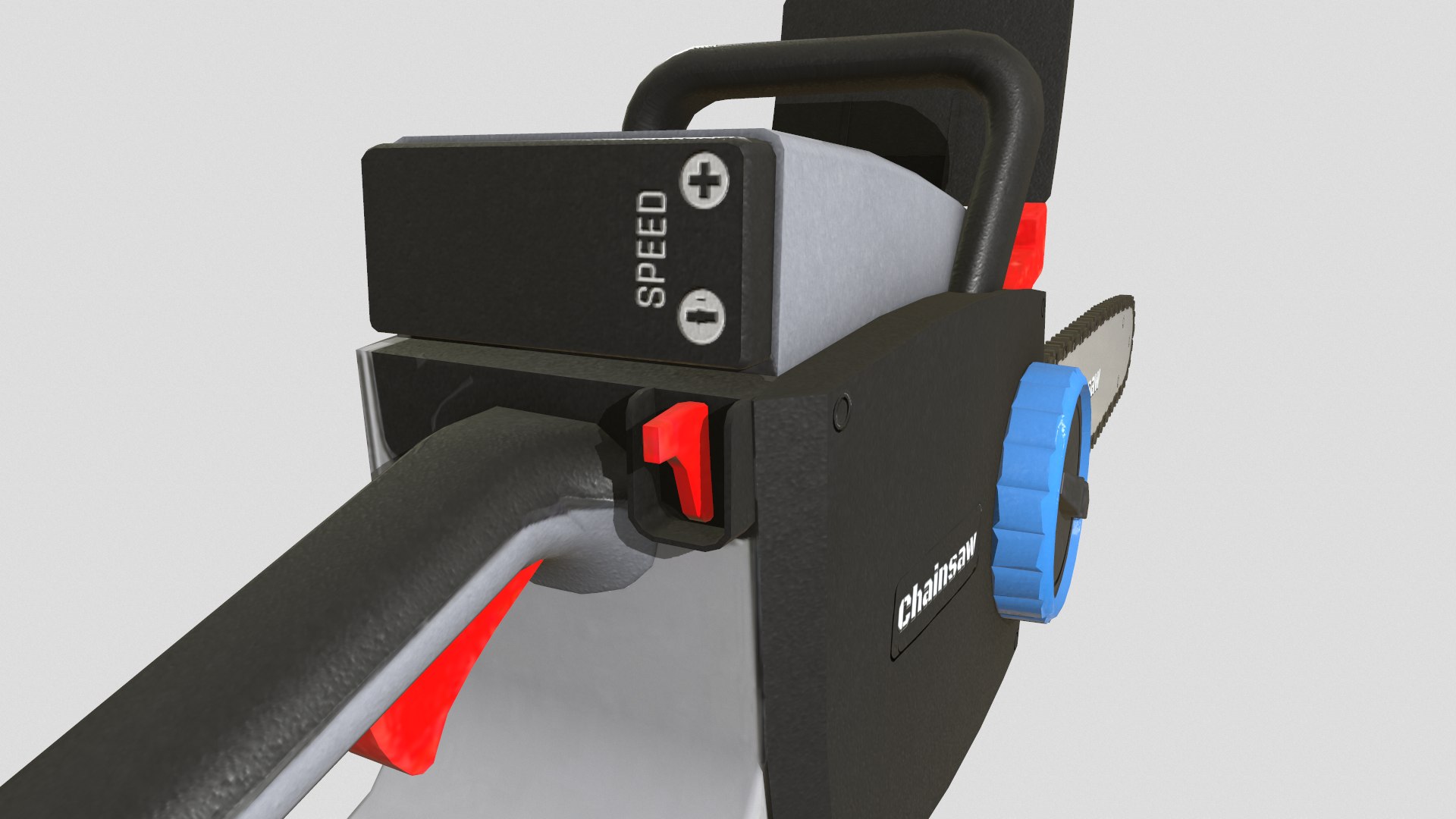 3D Chainsaw Machine Low Poly Model - TurboSquid 2397126