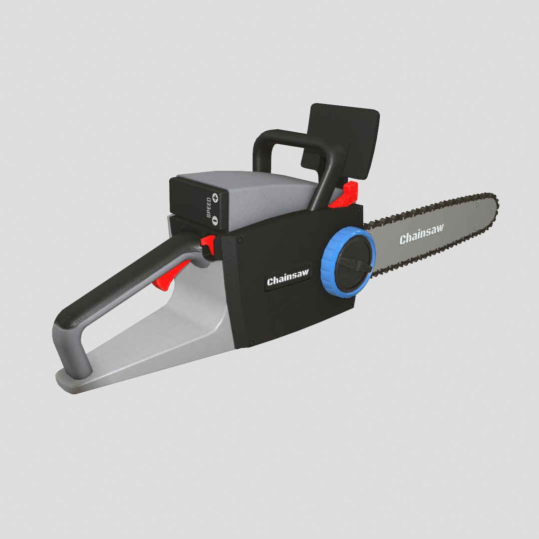 3D Chainsaw Machine Low Poly Model - TurboSquid 2397126