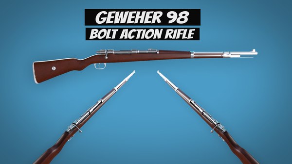 modelo 3d Mauser Gewehr 98 Bolt Action Rifle LowPoly Firearm 3D Model - TurboSquid 2107469