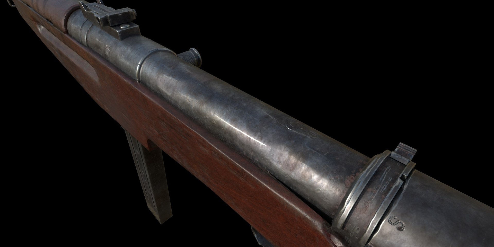 3D Hungarian Submachine Gun 43m - TurboSquid 1549052
