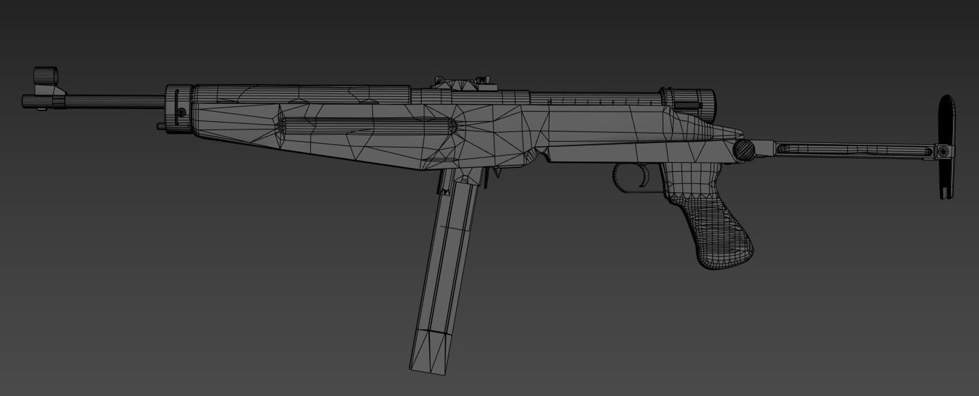 3D Hungarian Submachine Gun 43m - TurboSquid 1549052