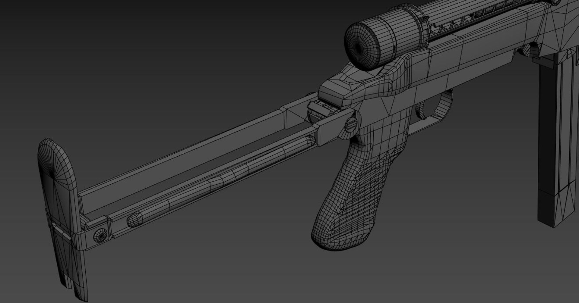 3D Hungarian Submachine Gun 43m - TurboSquid 1549052