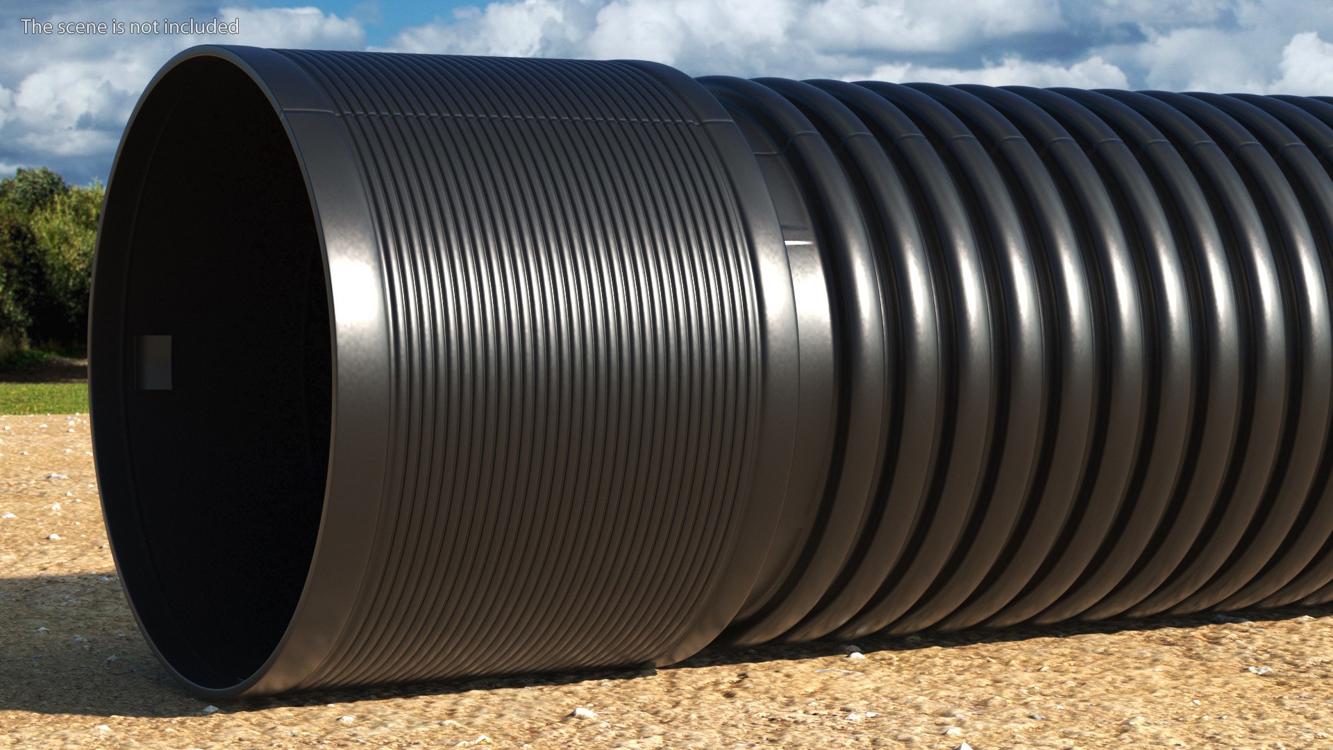 3D Drainage Pipe Black - TurboSquid 1997960