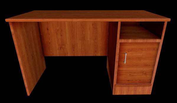 3ds max wooden desk