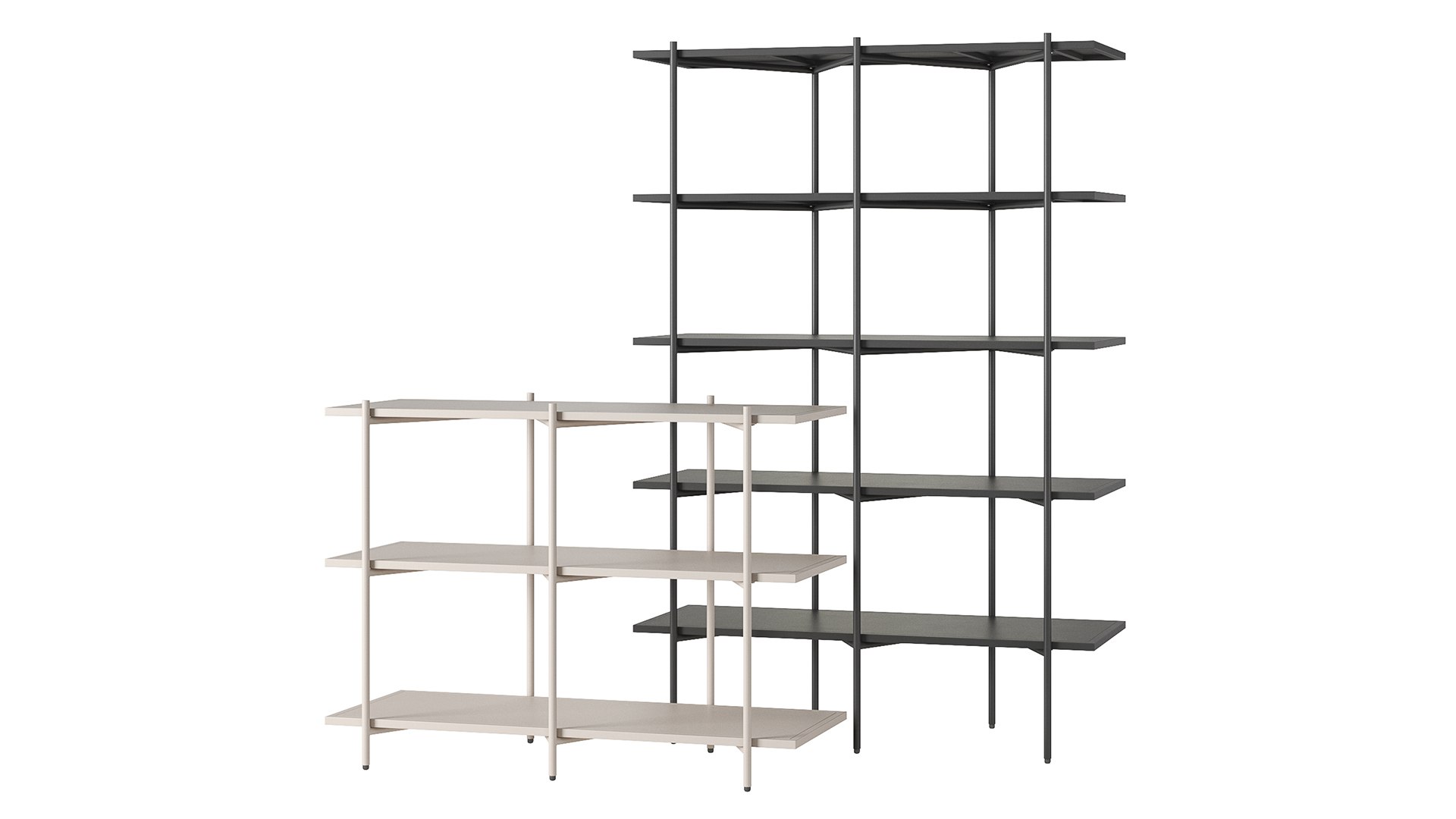 3D Model RJ Living Cross Shelving - TurboSquid 2197521