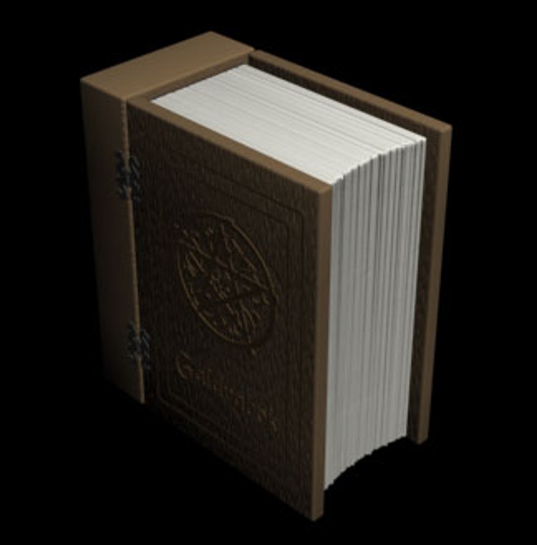 3d Model Book Shadows