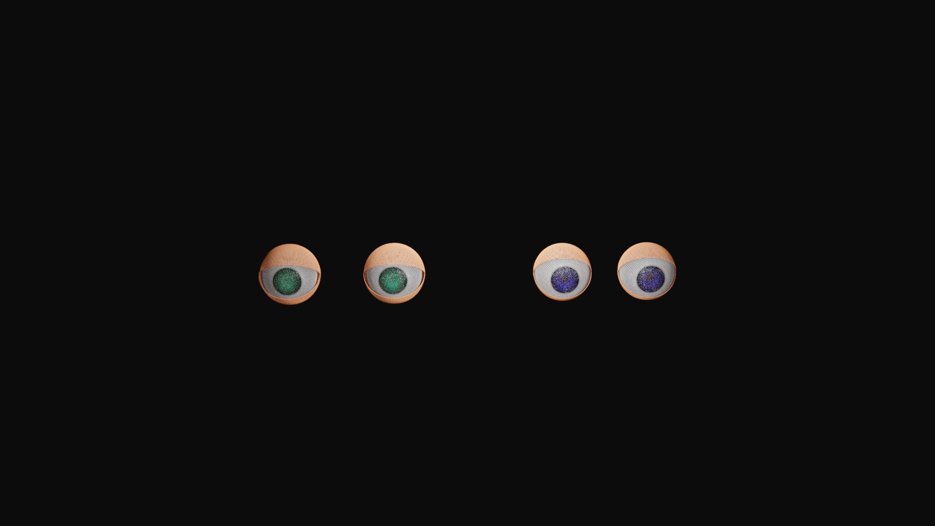 Cartoon Eyes 3D Model - TurboSquid 2434444