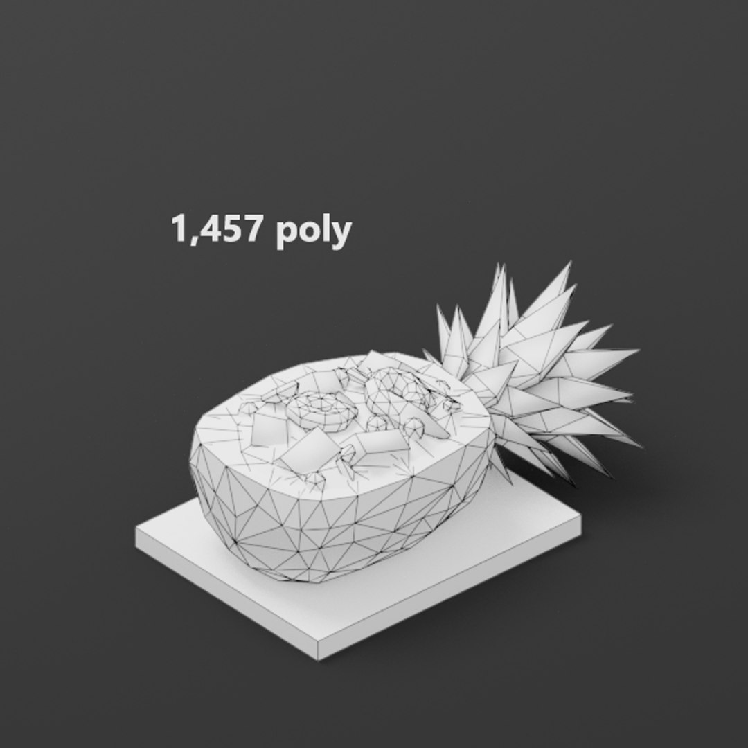 3D Pineapple Fried Rice Model - TurboSquid 1428264
