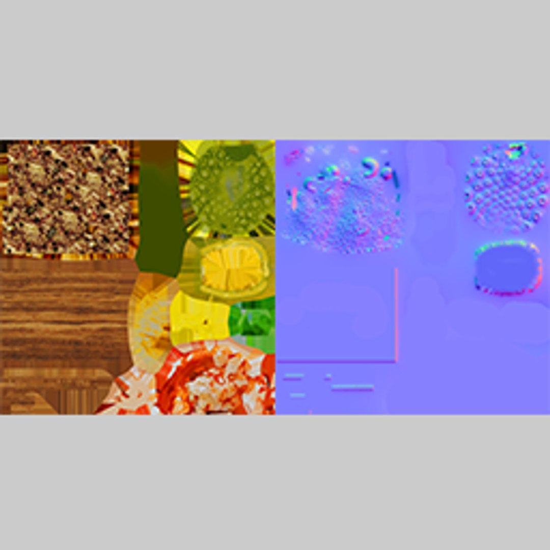 3D Pineapple Fried Rice Model - TurboSquid 1428264