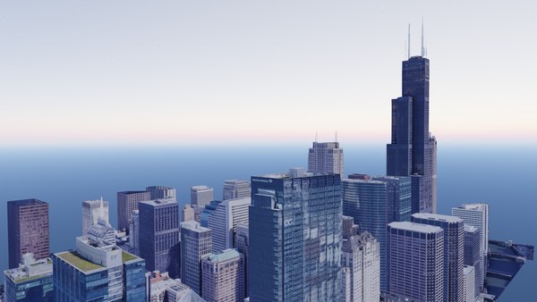 3D USA- Chicago City photogrammetry 3 - TurboSquid 1847934