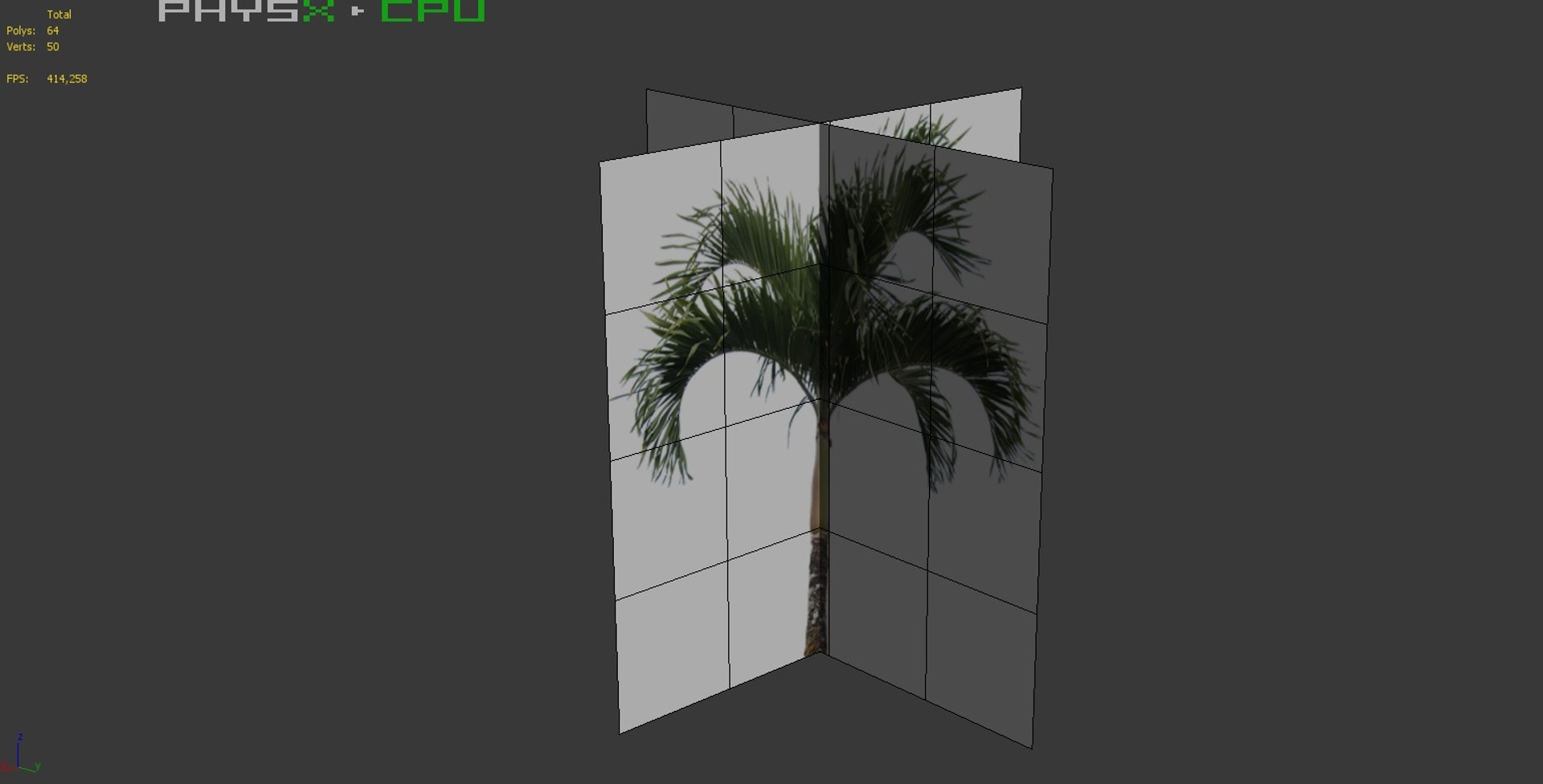 3d model of palm tree