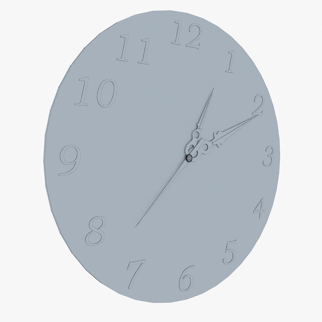 wall clock modern talking 3d dwg