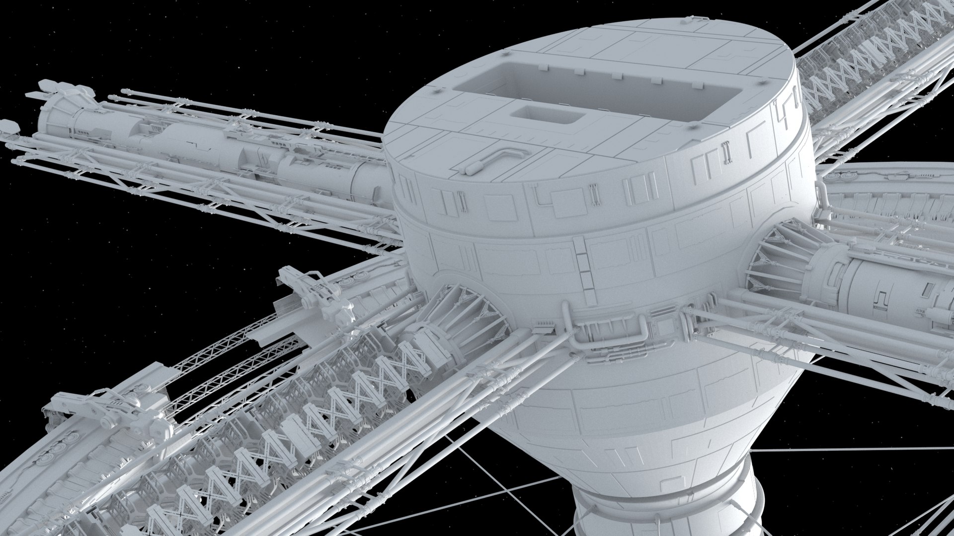 Sci-fi space station apogee 3D - TurboSquid 1627123