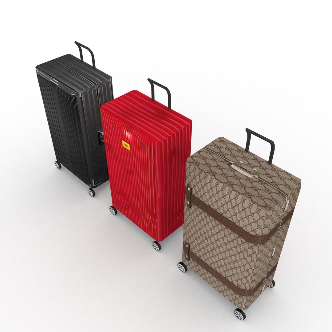 Low Poly Travel Suitcases and Bags 3D model - TurboSquid 1770844