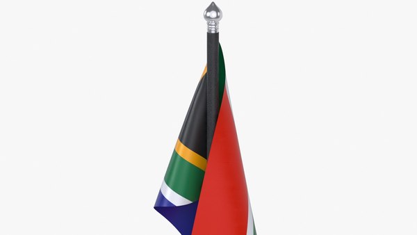 modèle 3D de Support de drapeau de l'Afrique du Sud - TurboSquid 2508151