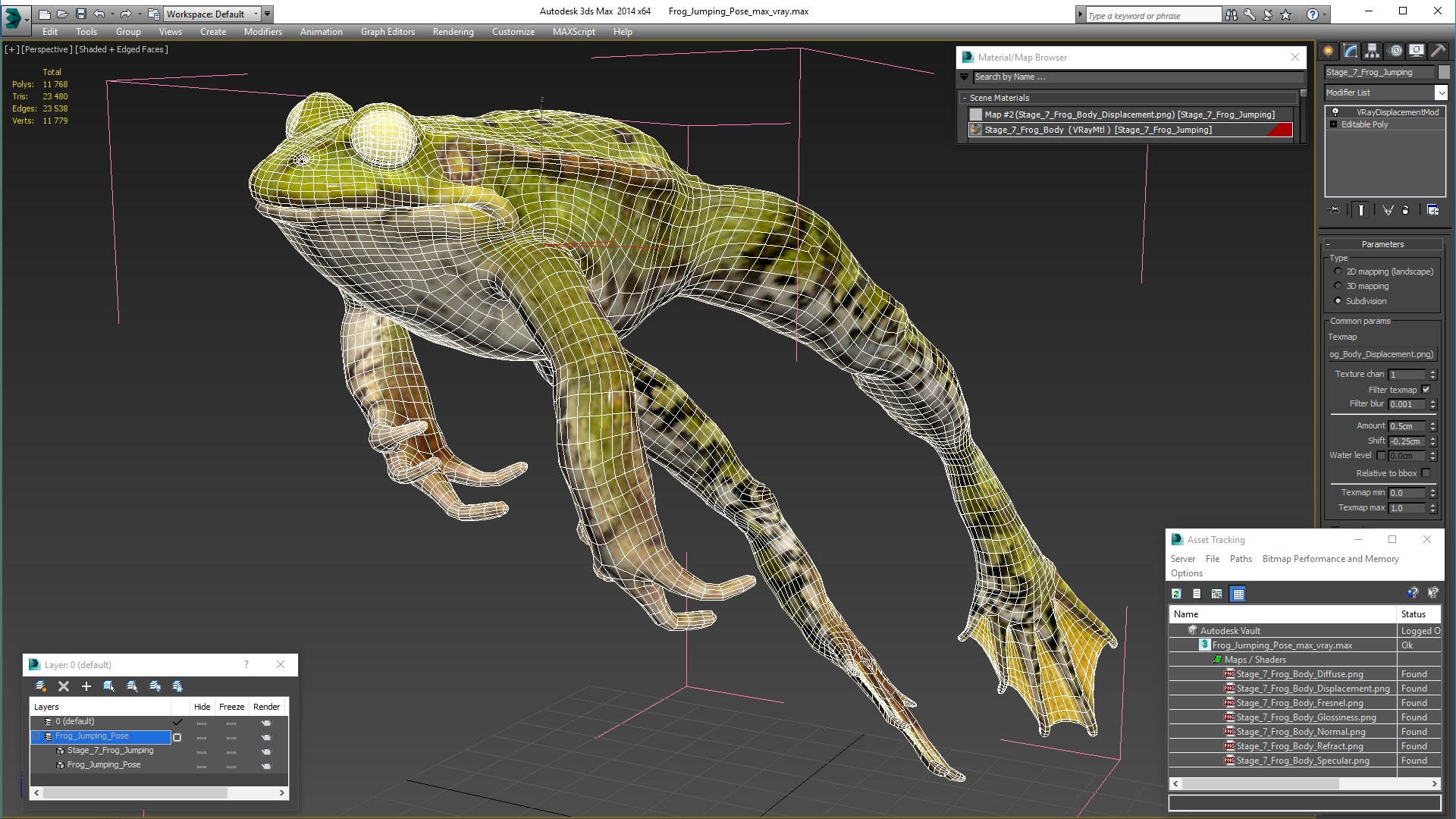 3D Frog Jumping Pose model - TurboSquid 1737531