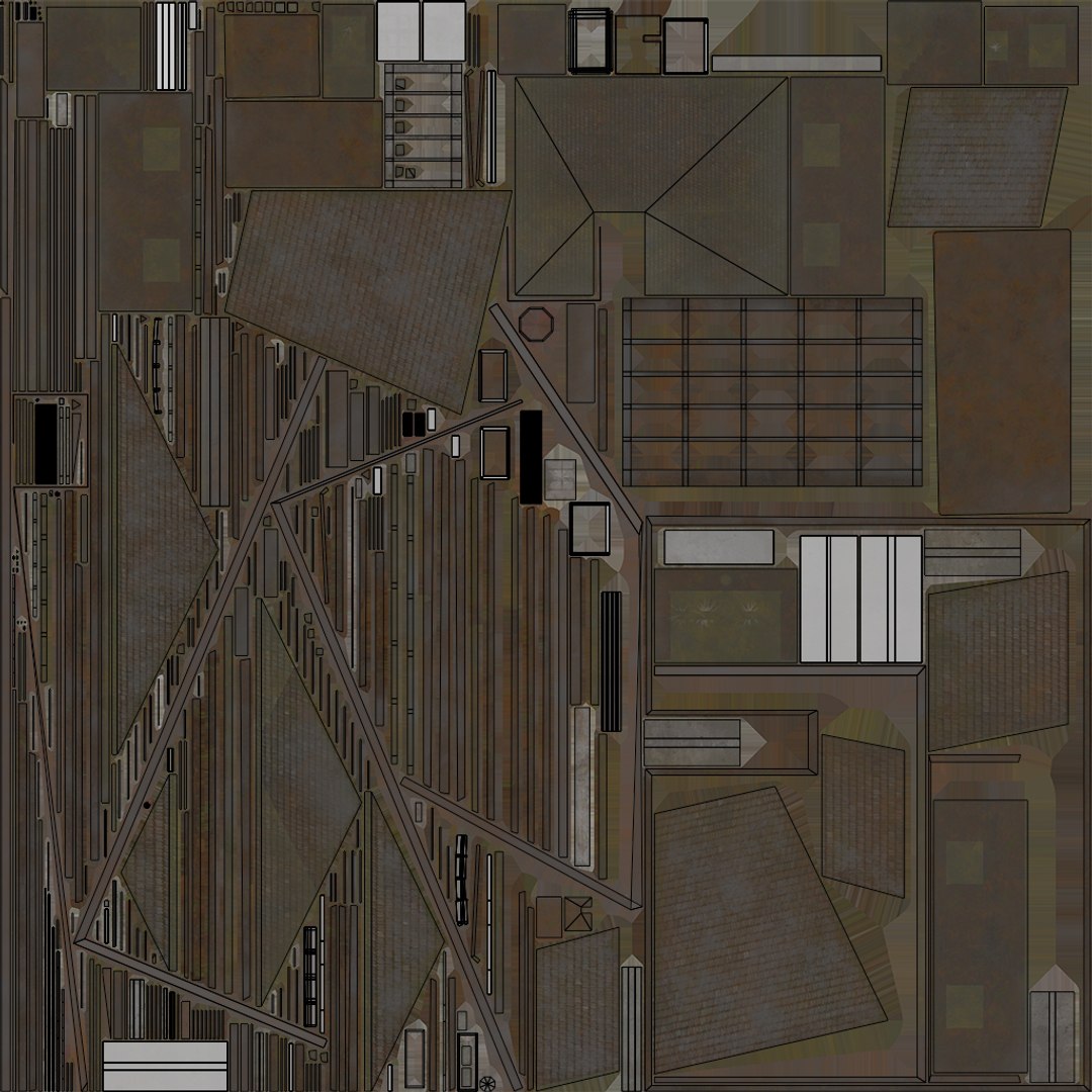 Old Dusty House 02 All PBR Unity UE Textures 3D model - TurboSquid 2051899