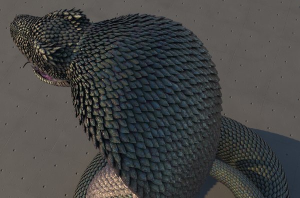3D monster snake model - TurboSquid 1542284