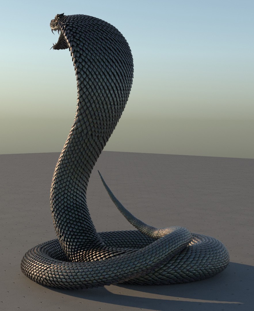 3D Monster Snake Model - TurboSquid 1542284
