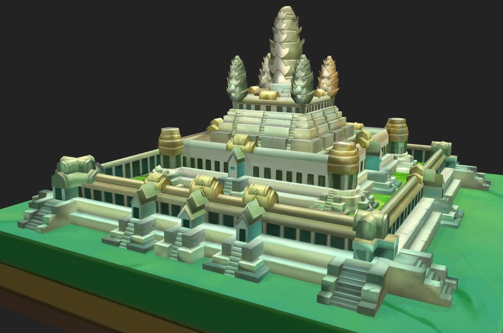 3D Model Angkor Wat - TurboSquid 1276650