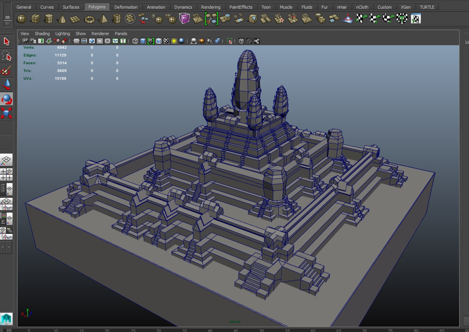 3D Model Angkor Wat - TurboSquid 1276650