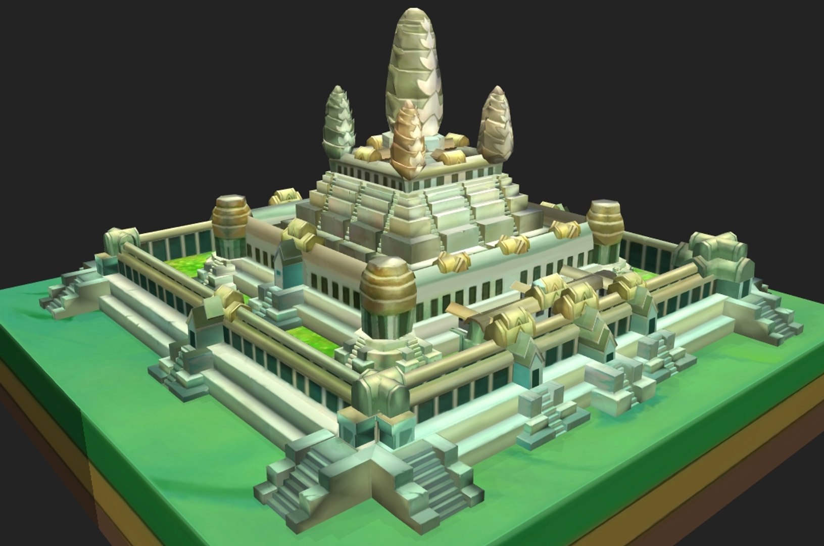 3D Model Angkor Wat - TurboSquid 1276650
