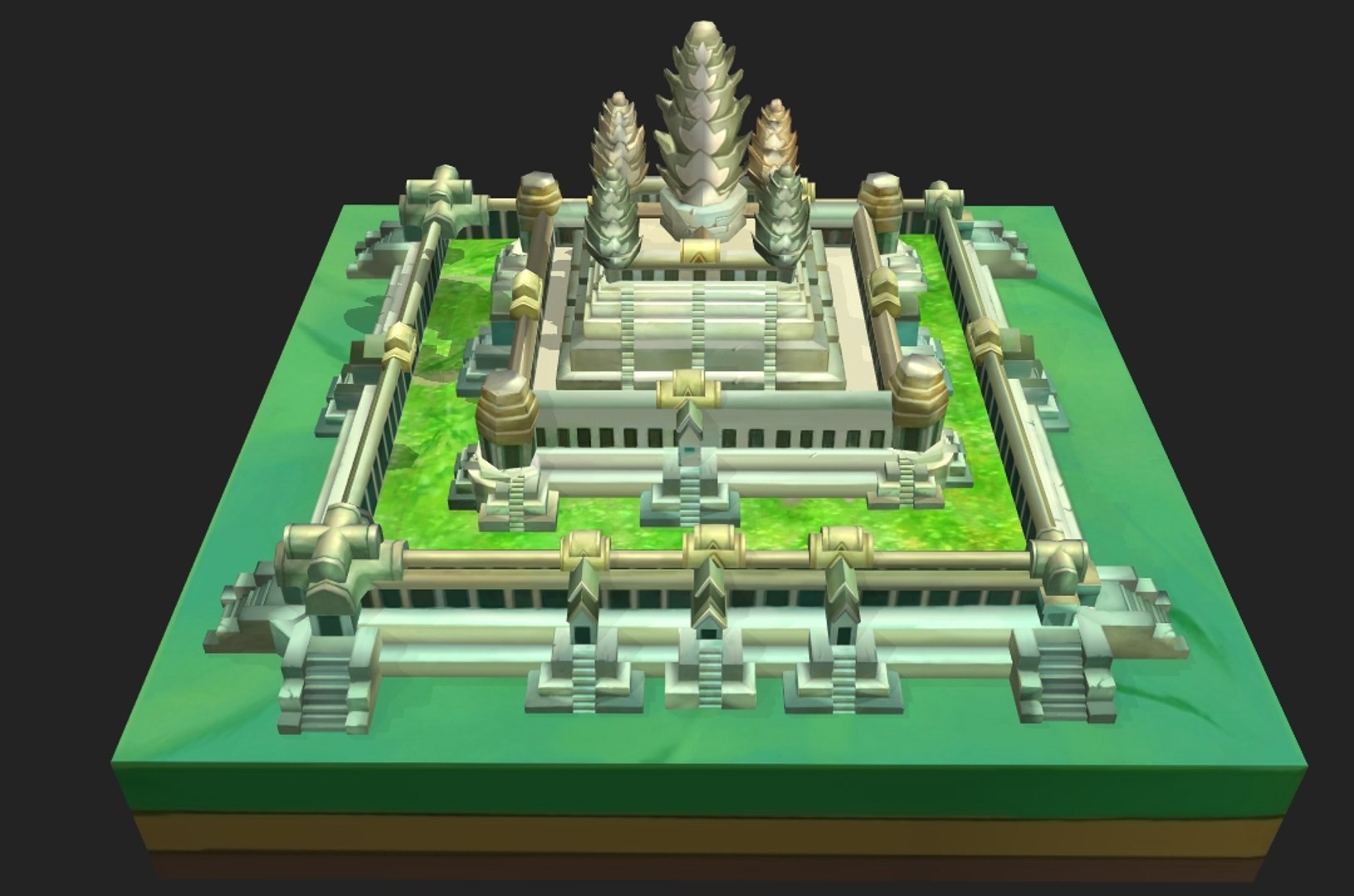 3D Model Angkor Wat - TurboSquid 1276650