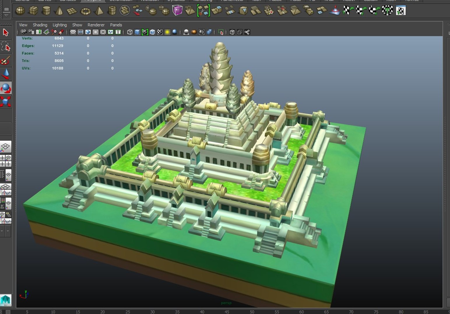 3D Model Angkor Wat - TurboSquid 1276650