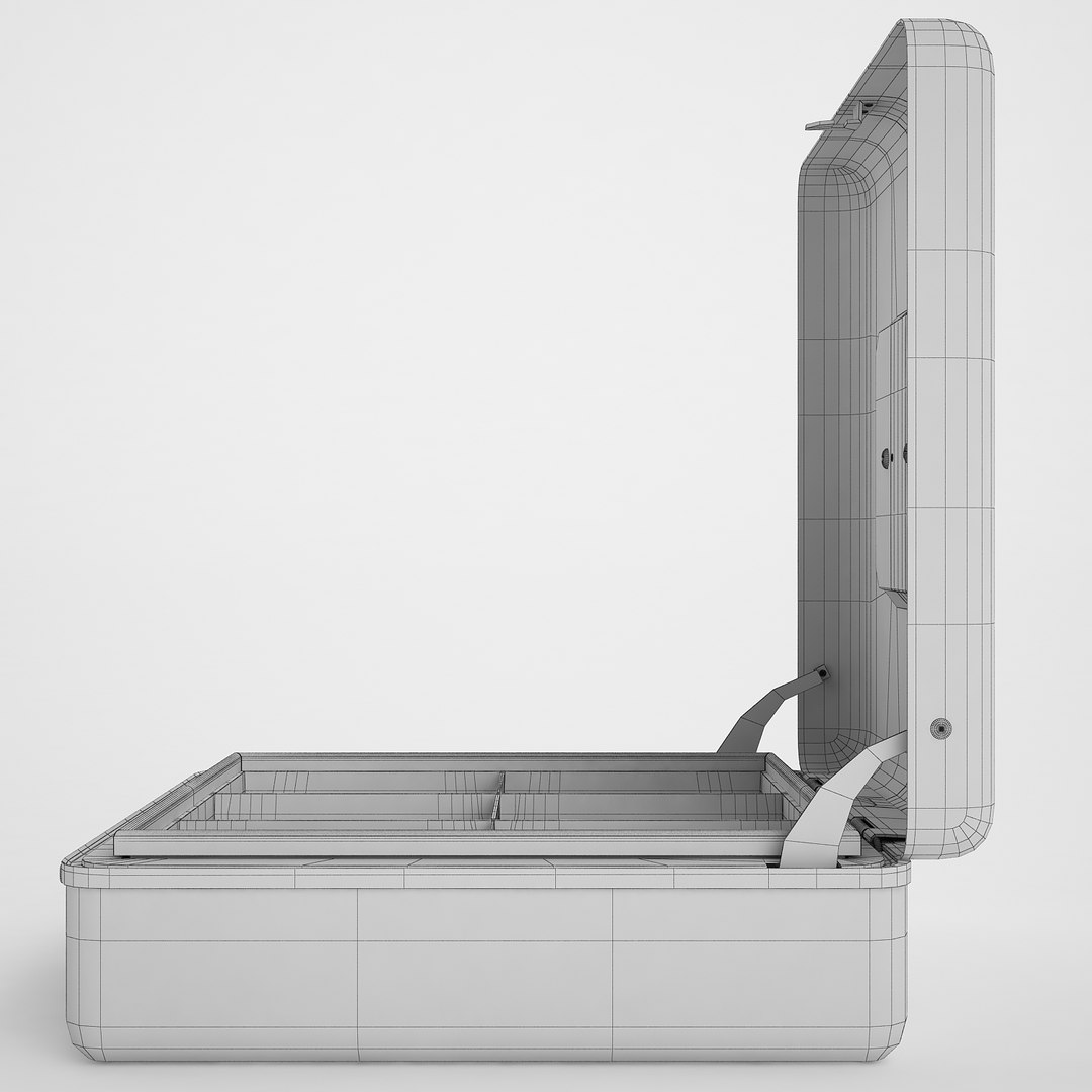 cash box open 3d model