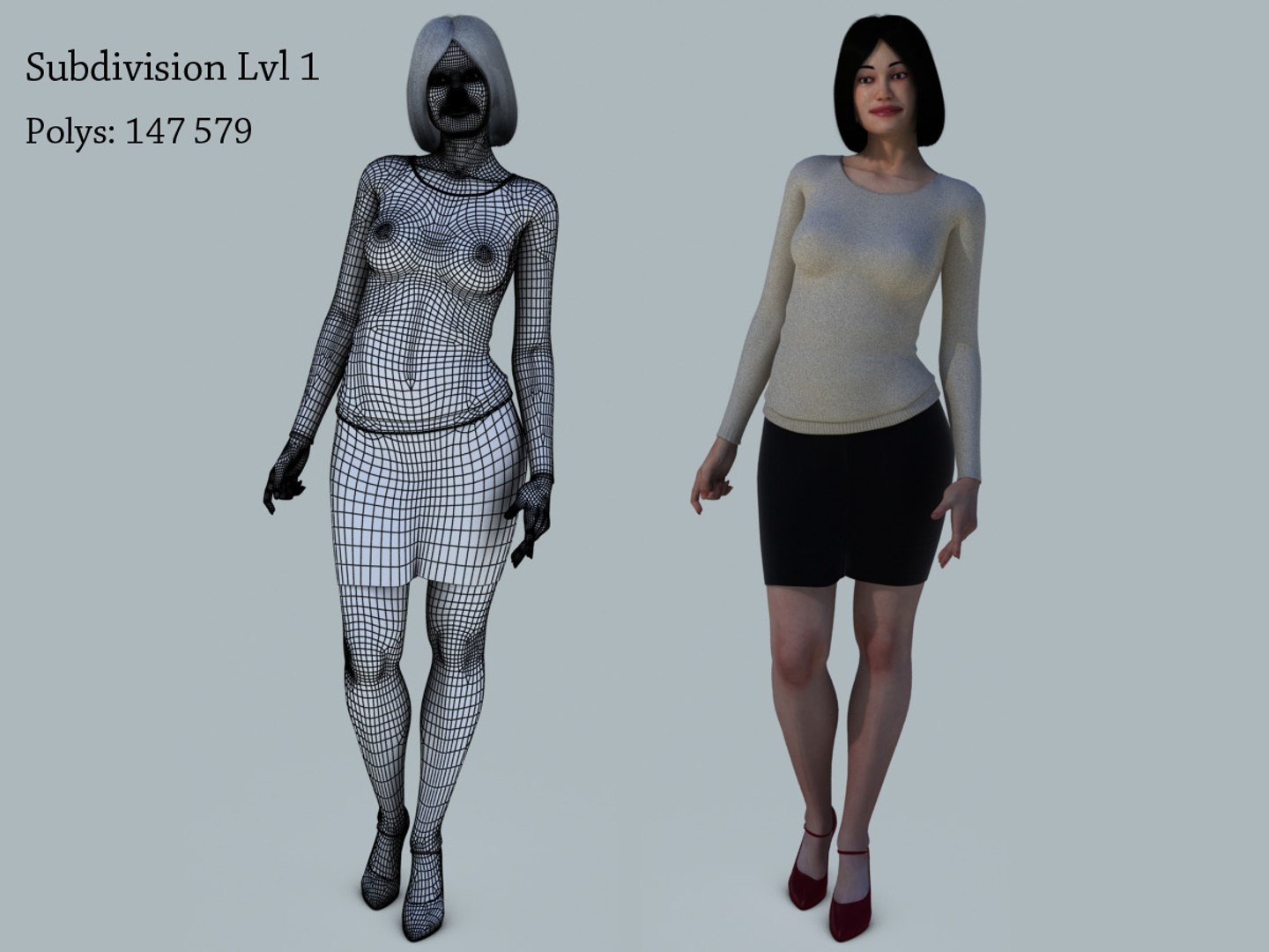 Women Casual Rigging Character 3D Model - TurboSquid 1388971