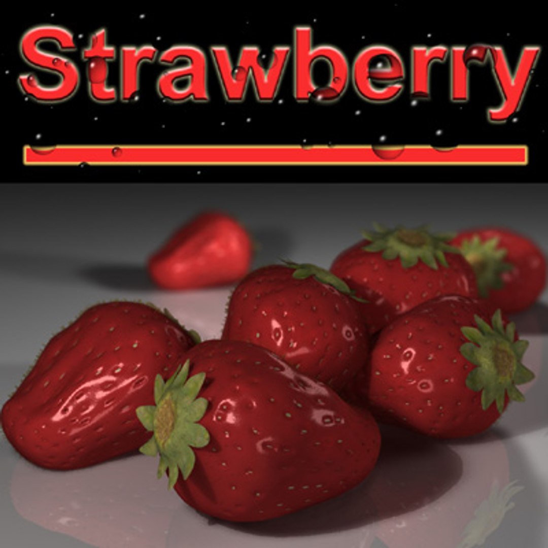 Strawberry Berry 3d Model